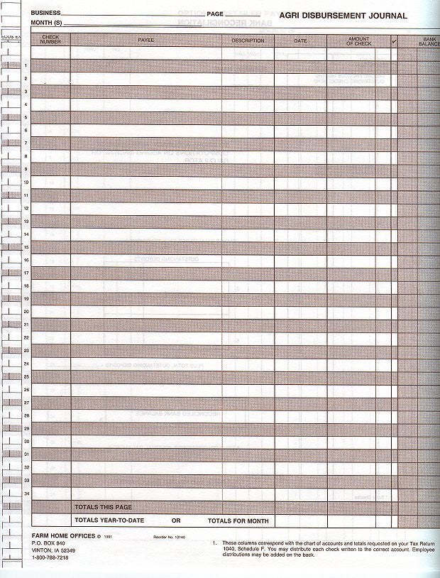 Item 10140 24 DISBURSEMENT JOURNALS 24' X 11' – Sylvette Corporation ...